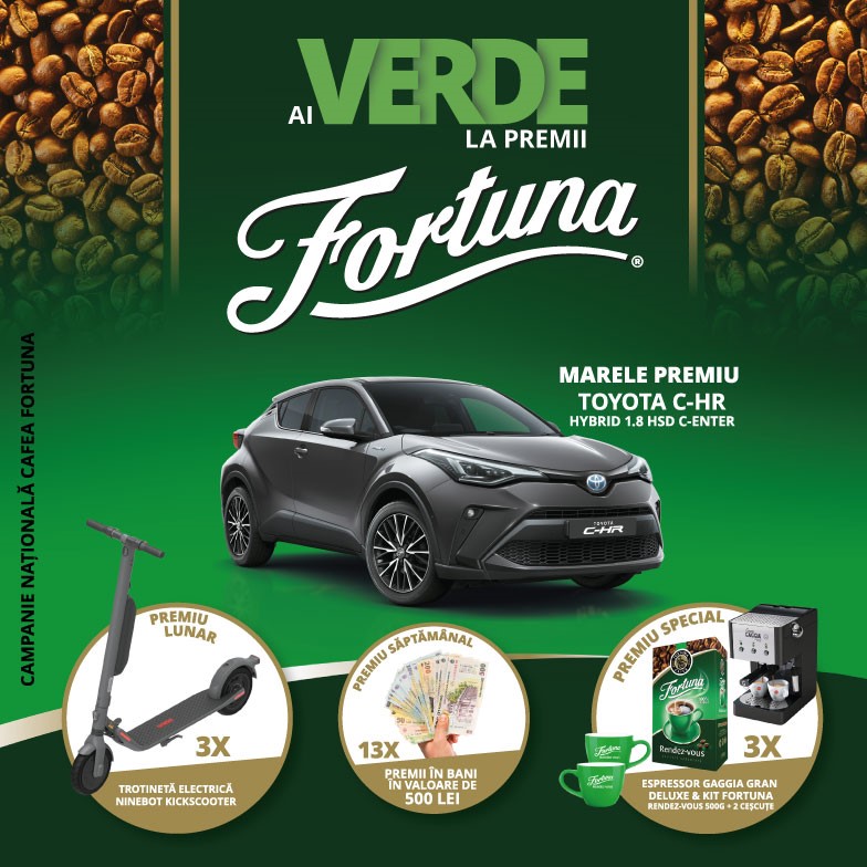 Ai verde la premii | Cafea Fortuna