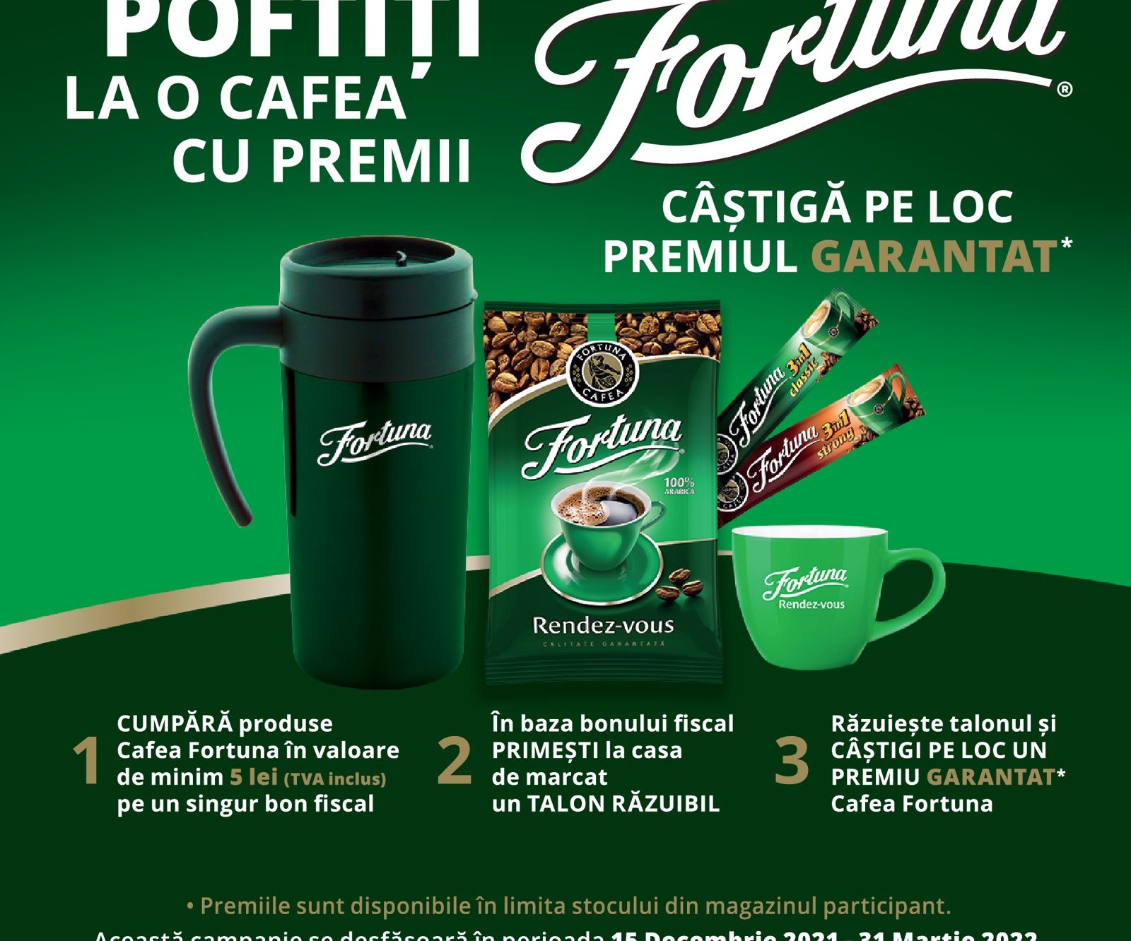 POFTIȚI LA O CAFEA CU PREMII FORTUNA! | Cafea Fortuna
